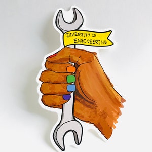 Stickers 10cm Engineer Steminist Decal Female Diversity in Engineering ...