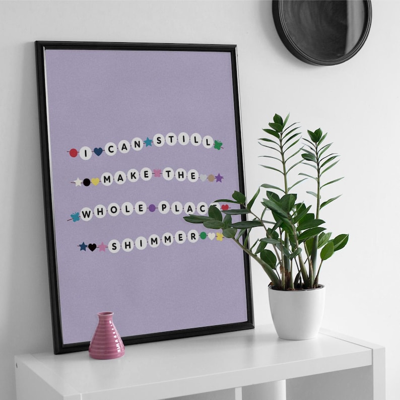 Swift Digital Poster | Bejeweled Lyrics Friendship Bracelets ...