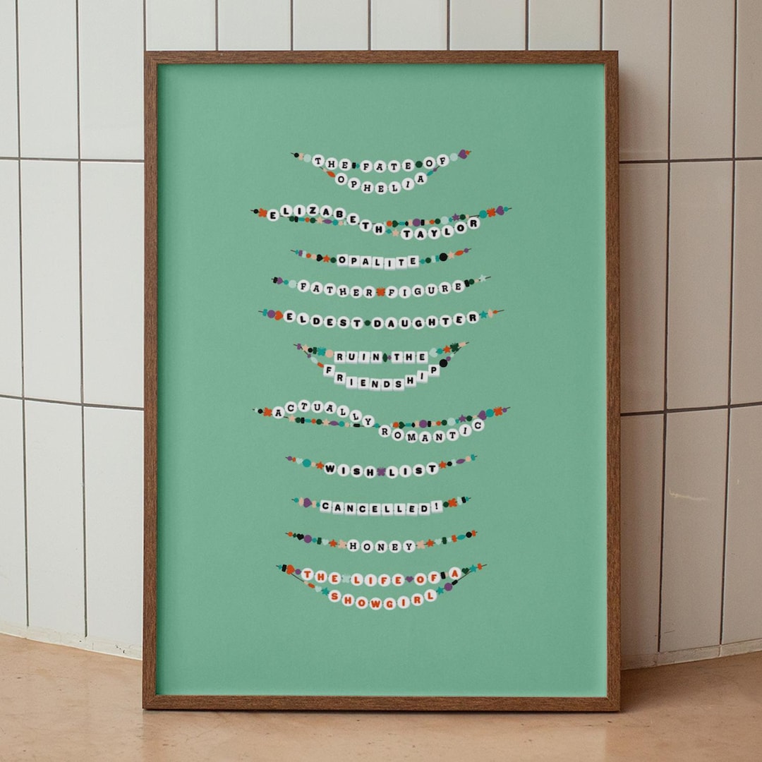 Taylorswift Printable Art | Showgirl Album Friendship Bracelets ...