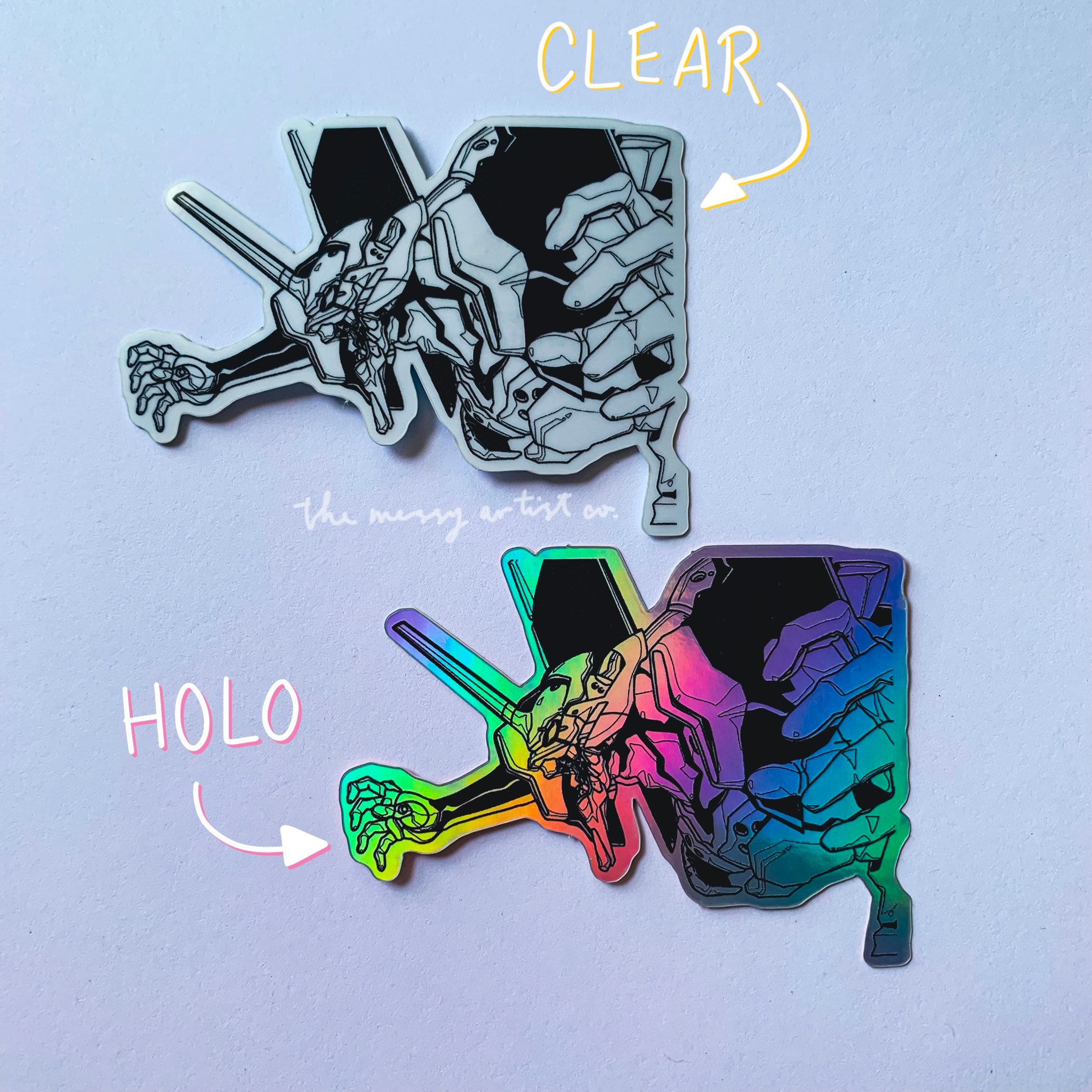 NGE Eva Unit 01 Sticker Fan Art Sticker Clear Sticker Anime - Etsy