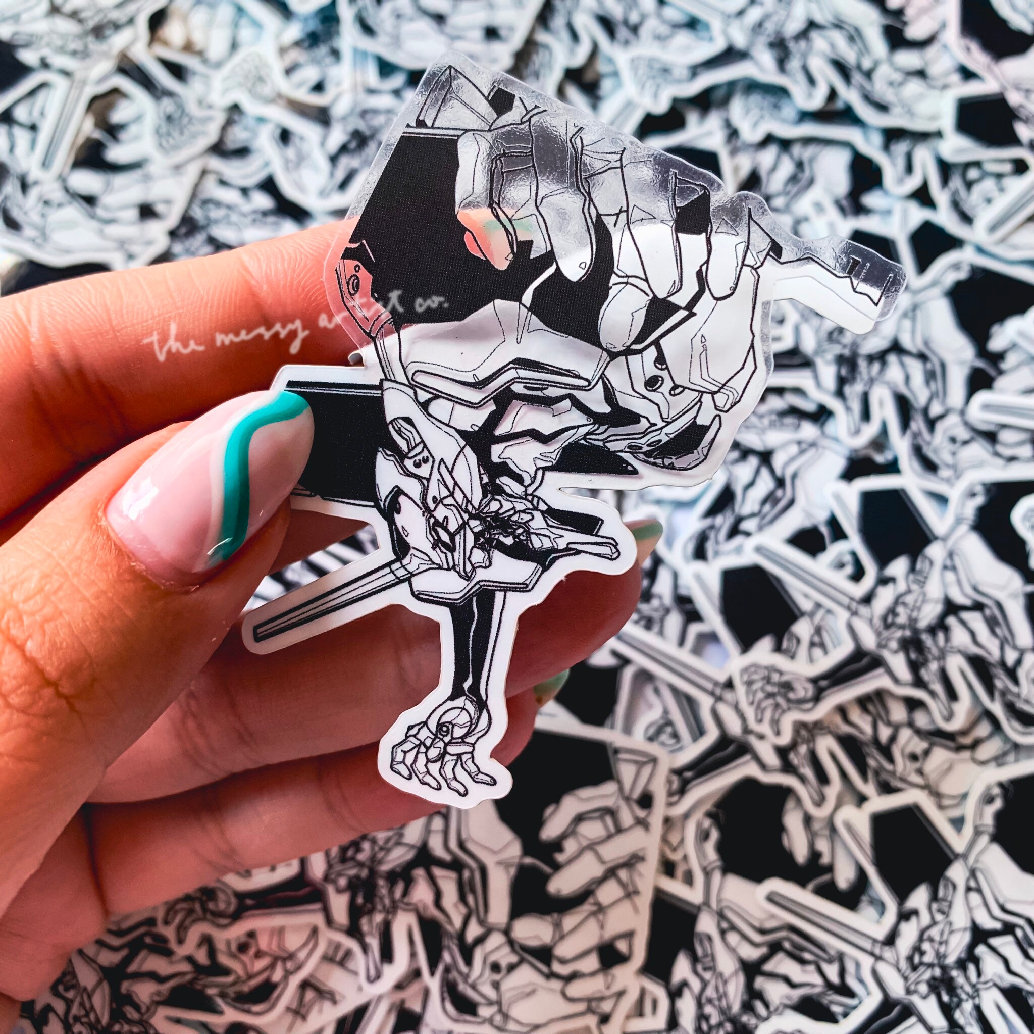 NGE Eva Unit 01 Sticker Fan Art Sticker Clear Sticker Anime - Etsy