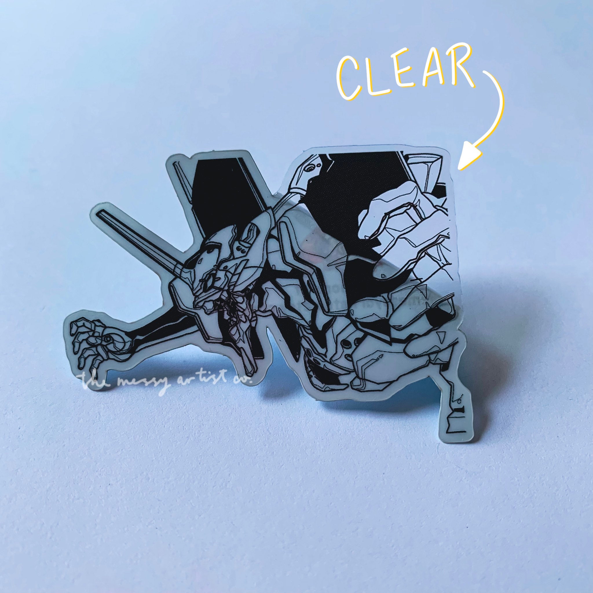 NGE Eva Unit 01 Sticker Fan Art Sticker Clear Sticker Anime - Etsy