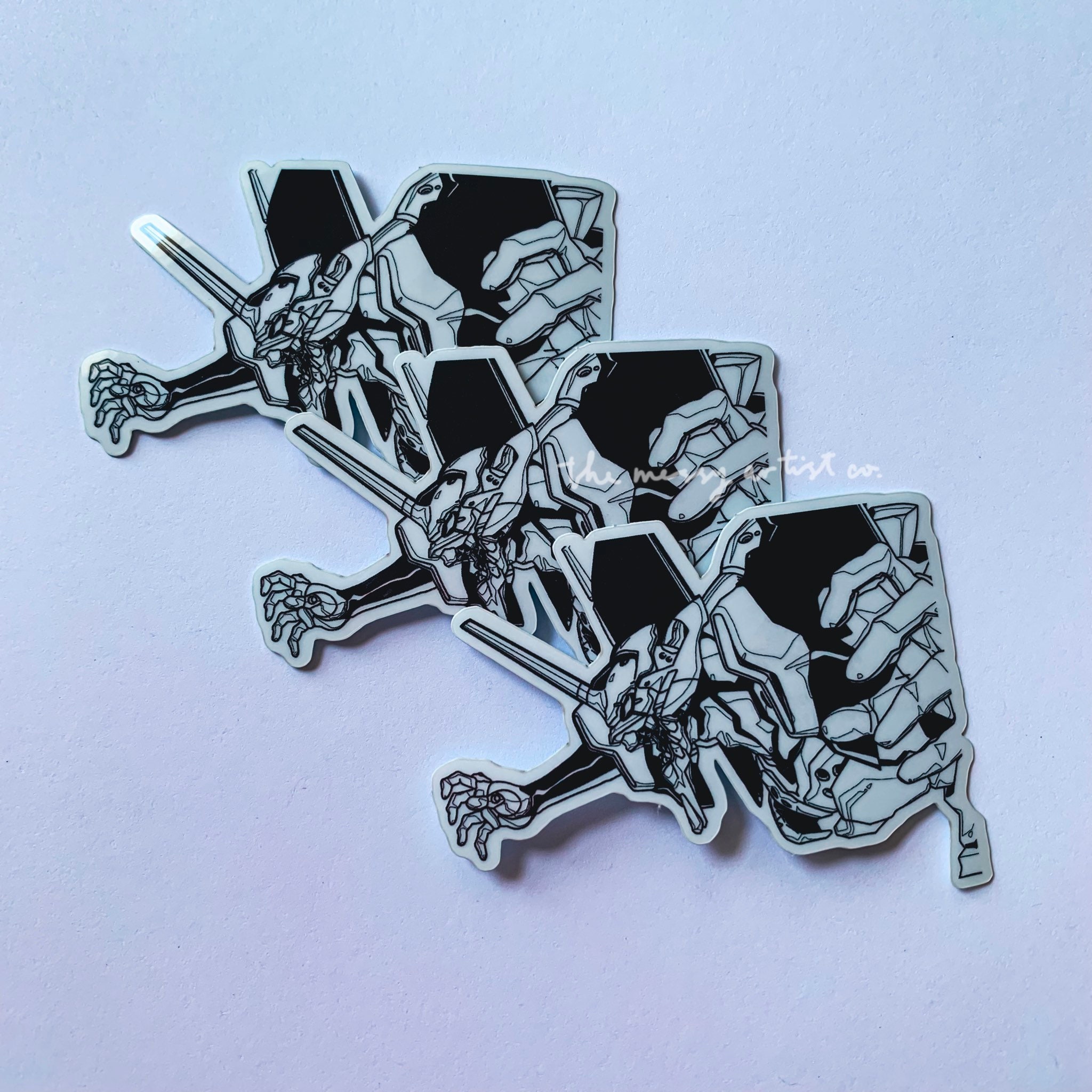 NGE Eva Unit 01 Sticker Fan Art Sticker Clear Sticker Anime - Etsy