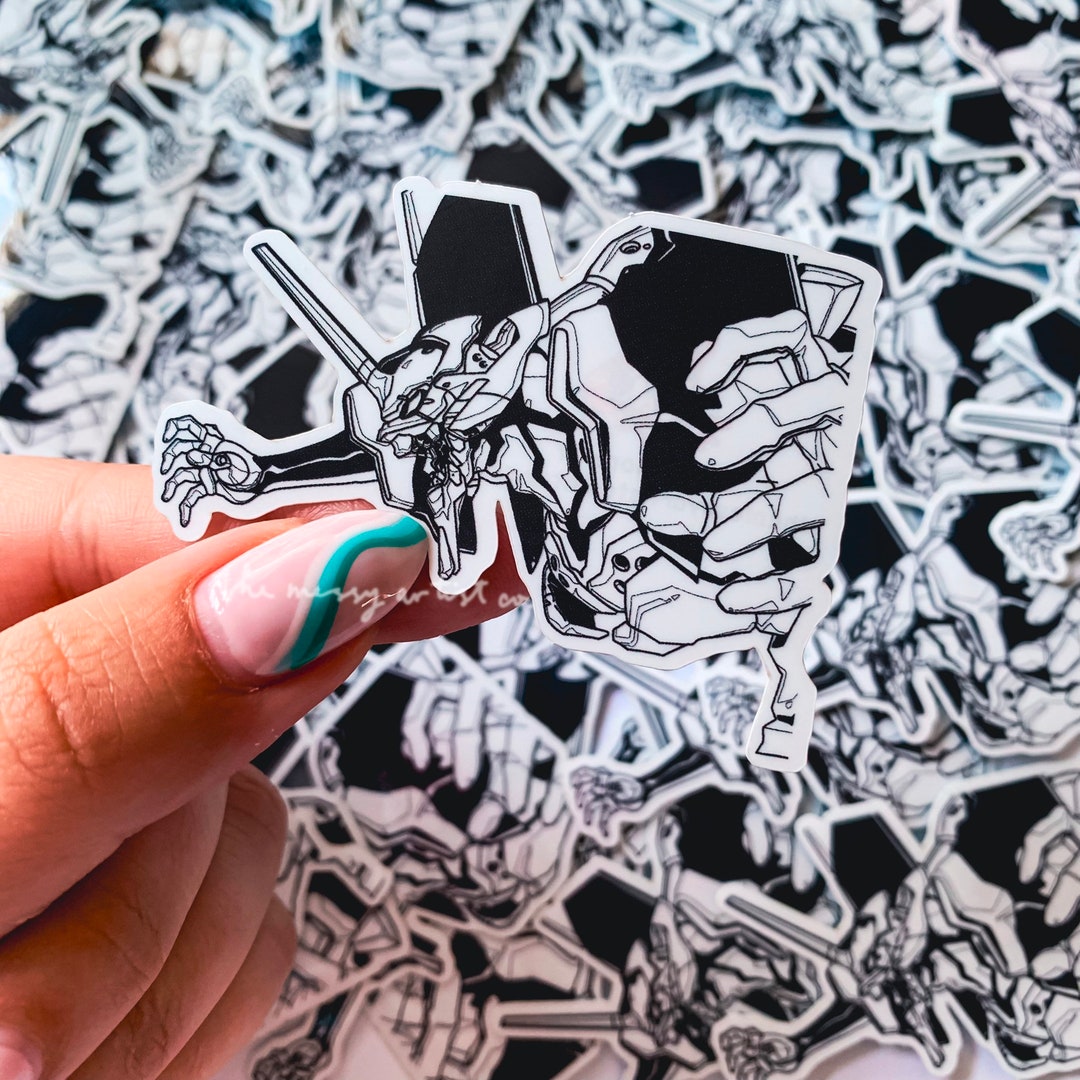 NGE Eva Unit 01 Sticker Fan Art Sticker Clear Sticker Anime - Etsy
