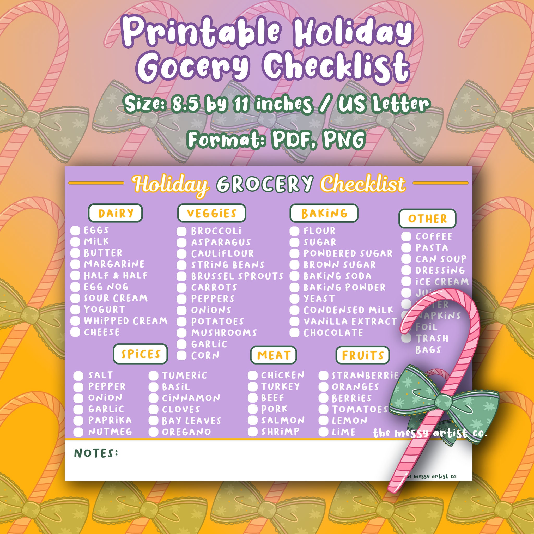 Printable Christmas Grocery List Downloadable Holiday List Etsy printable-christmas-grocery-list-downloadable-holiday-list-etsy