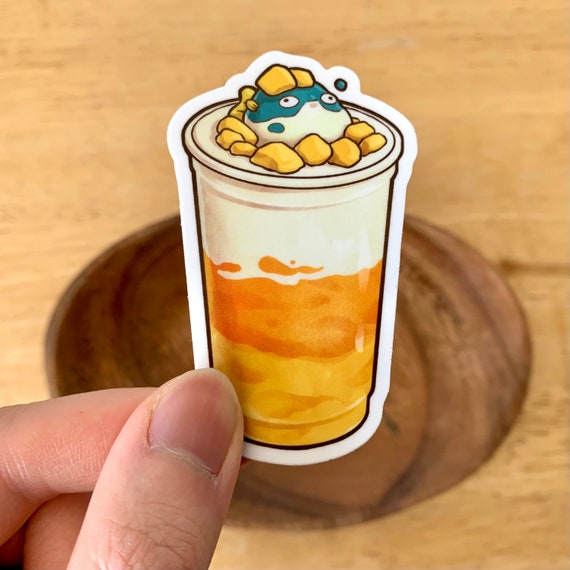 Fugucream Mango Milk Slush Vinyl Sticker - Etsy