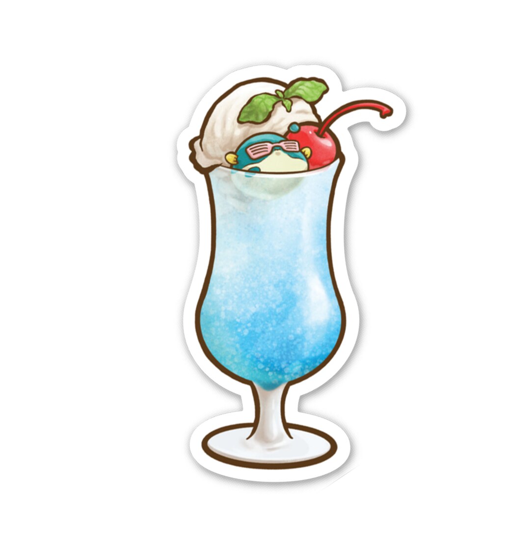 Fugucream Ramune Float Vinyl Sticker - Etsy