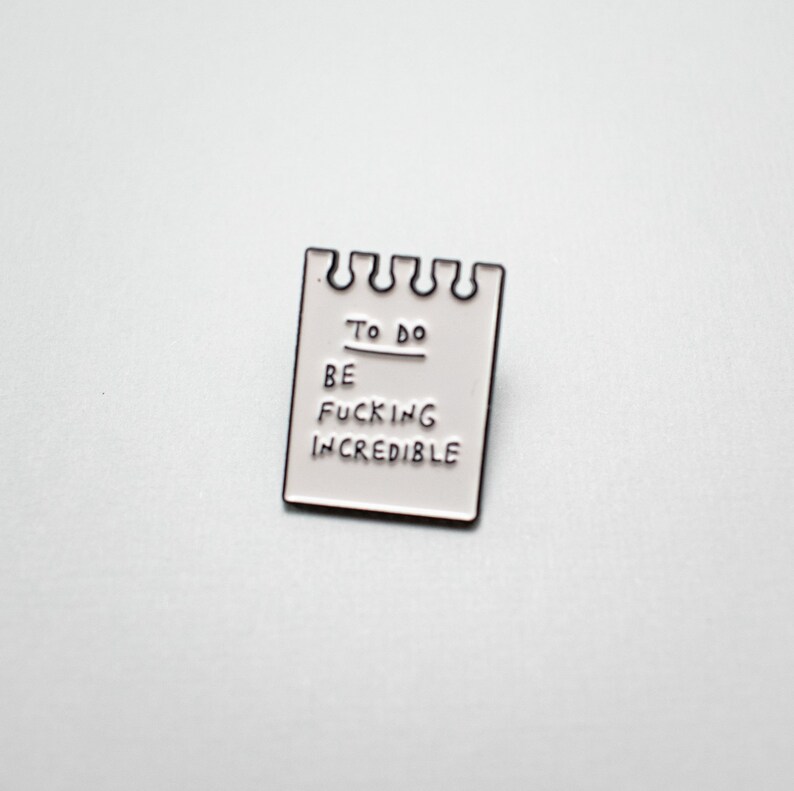 Hilarious to Do List Enamel Pin Inspiring Enamel Pin Funny - Etsy Australia
