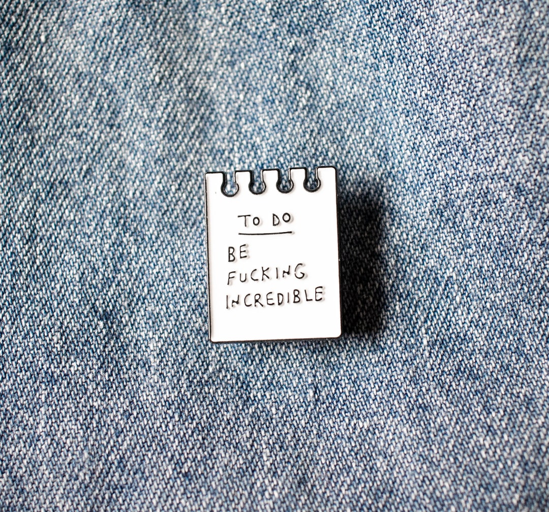 Hilarious to Do List Enamel Pin Inspiring Enamel Pin Funny Birthday ...