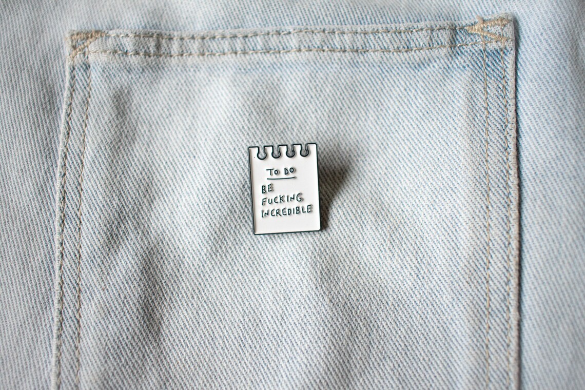 Hilarious to Do List Enamel Pin Inspiring Enamel Pin Funny - Etsy Australia