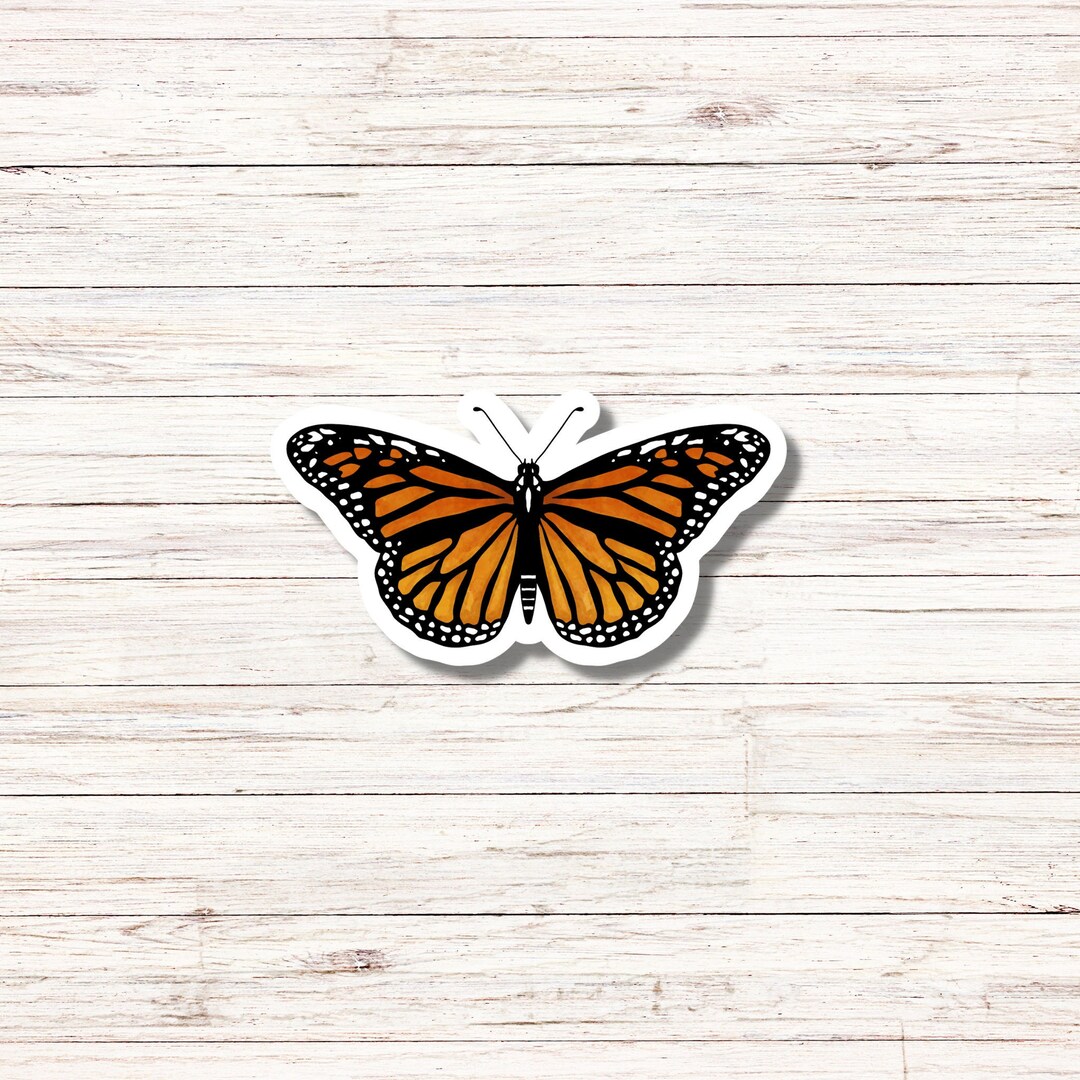 Monarch Butterfly | Waterproof Stickers | Stickers | Laptop Stickers ...