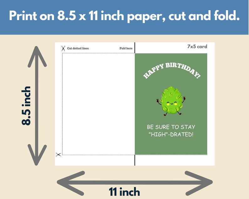 Funny Birthday Card for Pothead Boyfriend Weed Smoker Stoner Gift ...