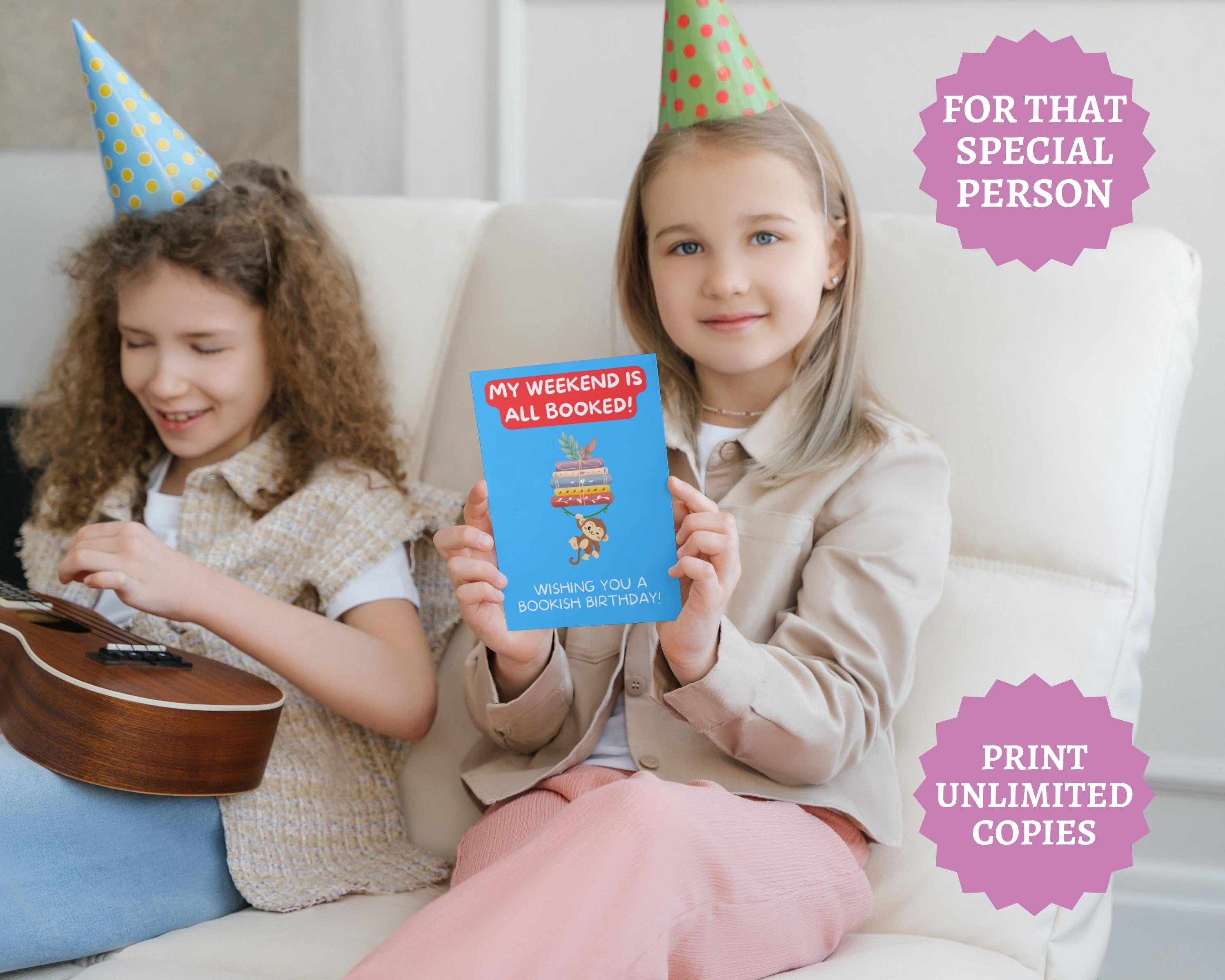 Funny Birthday Card for Book Lover Bookish Reader Gift Librarian ...