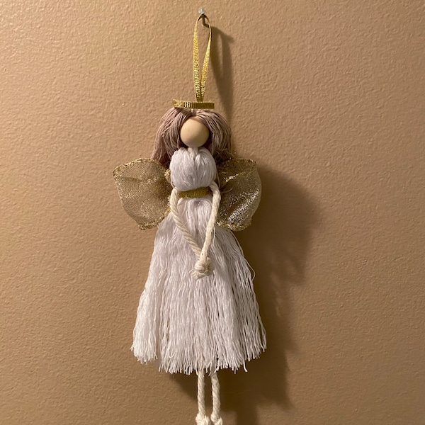 Macrame Angel - Etsy