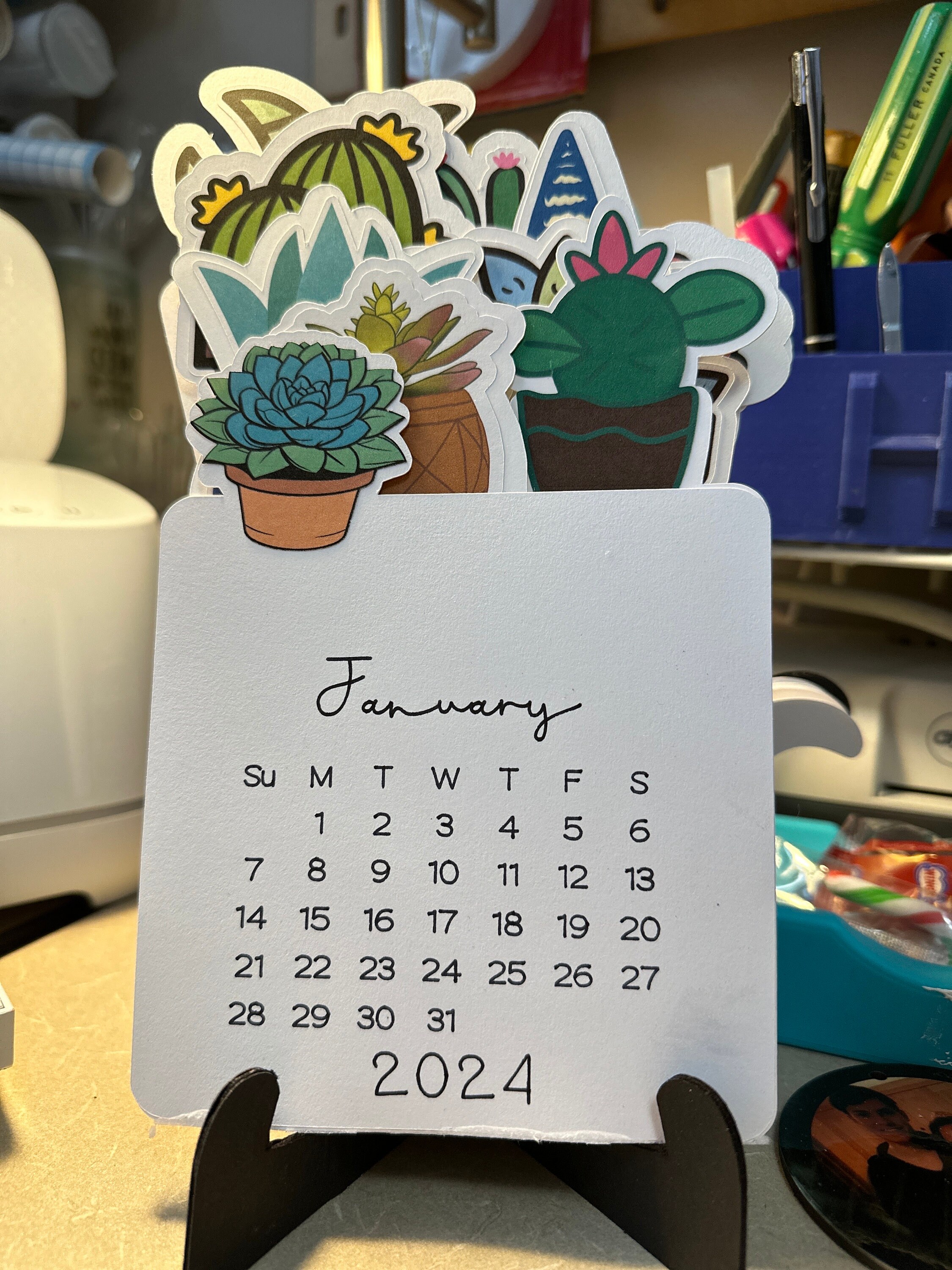 Desk Top Calendar - Etsy