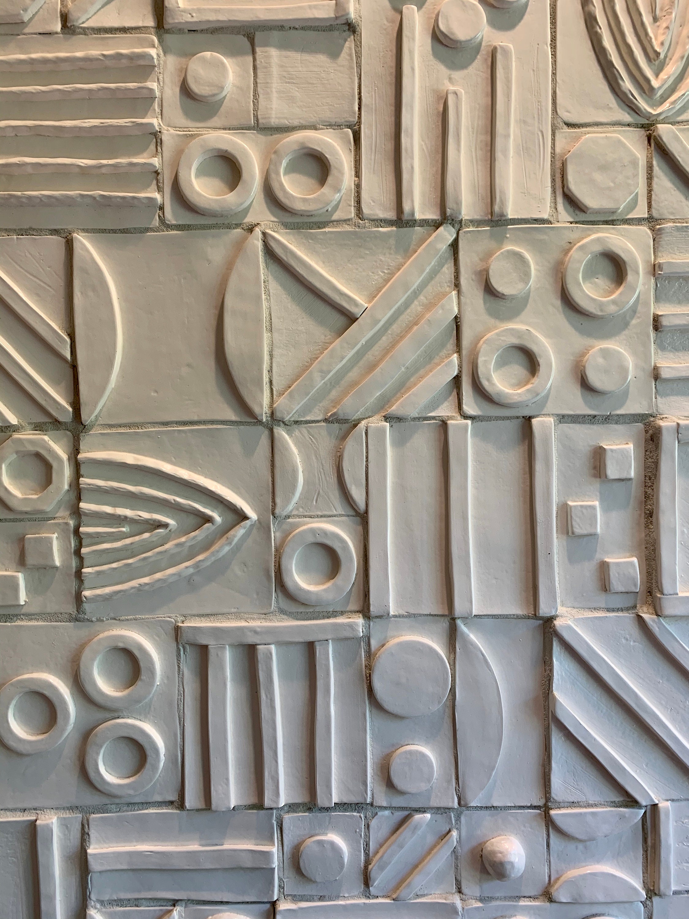 Handmade Ceramic Tile Backsplash (mid-century, Modern, Abstract Shapes ...