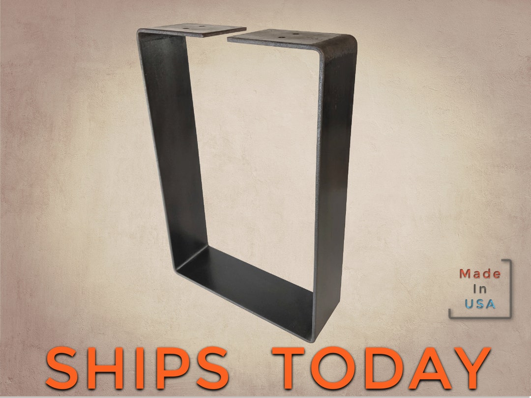 Custom Table and Bench Legs. U-shape Legs Square Rectangle, Entryway ...