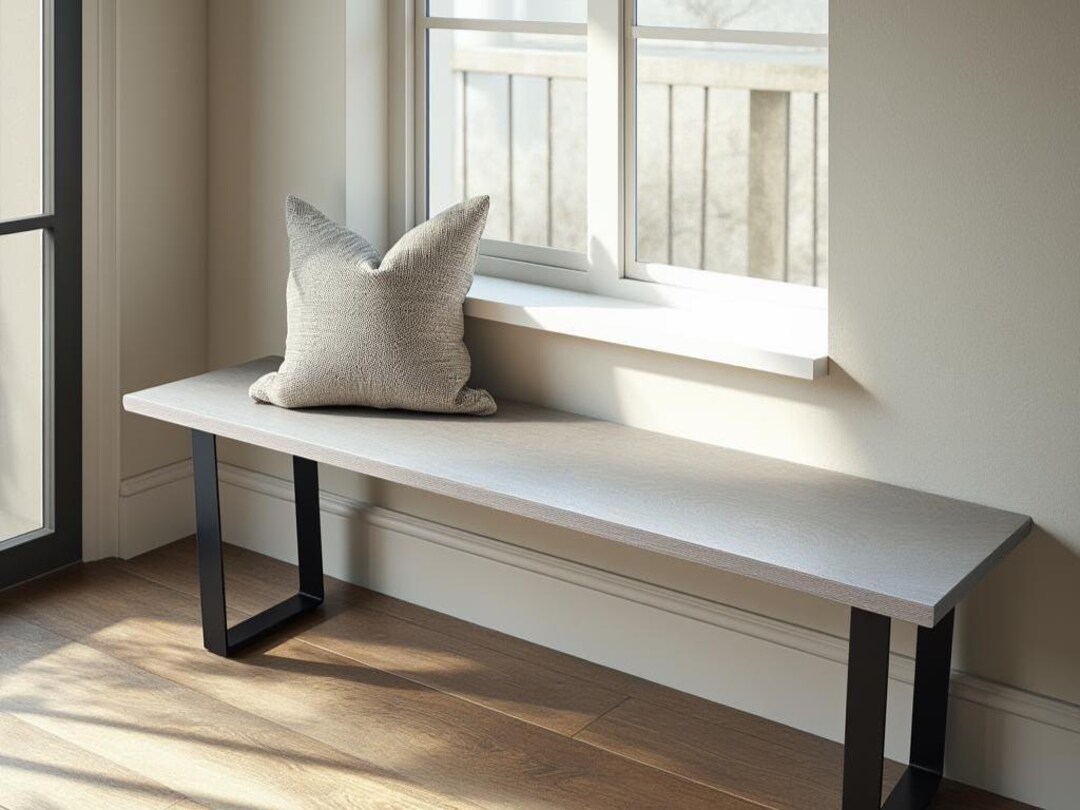 Entryway Bench / Many Sizes and Colors to Chose From / Hardwood Top ...