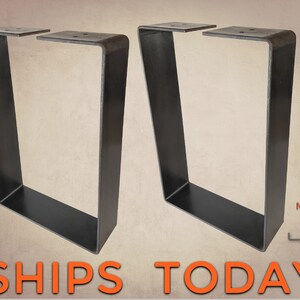 Custom Bench or Table Legs. U-shape Legs PAIR, Farmhouse Entryway Bench ...