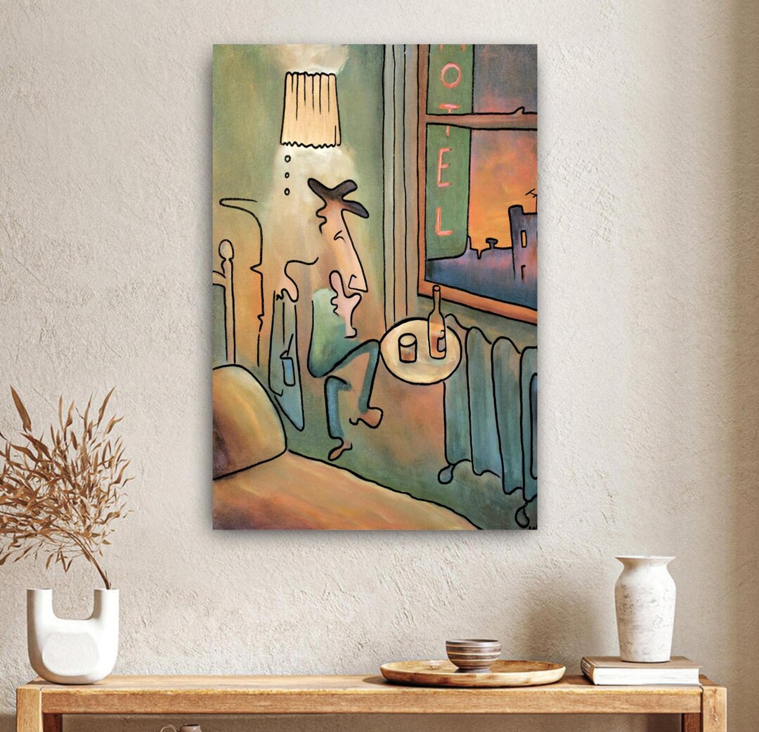 Original Artwork / Melancholy Mood / Mood Artwork / Acrylic on Canvas ...