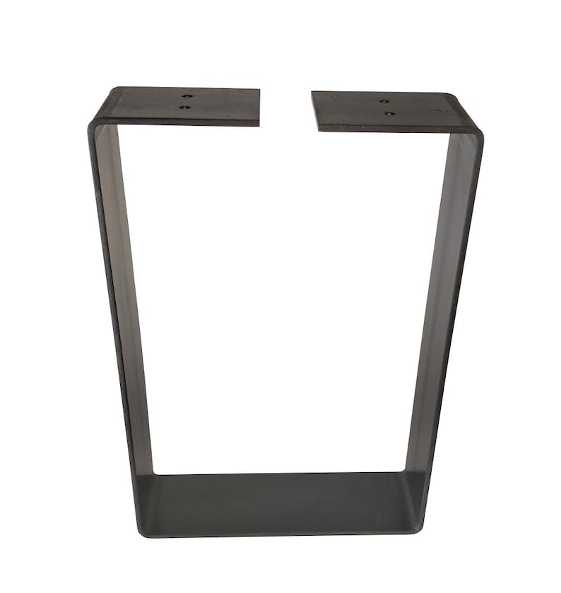 U-shape Steel Table Legs (pair) – Modern Industrial, Bench or Coffee ...