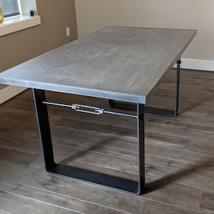 Fat Industrial Metal Legs. 4 Inch Wide Steel. Heavy Duty for Tables and ...