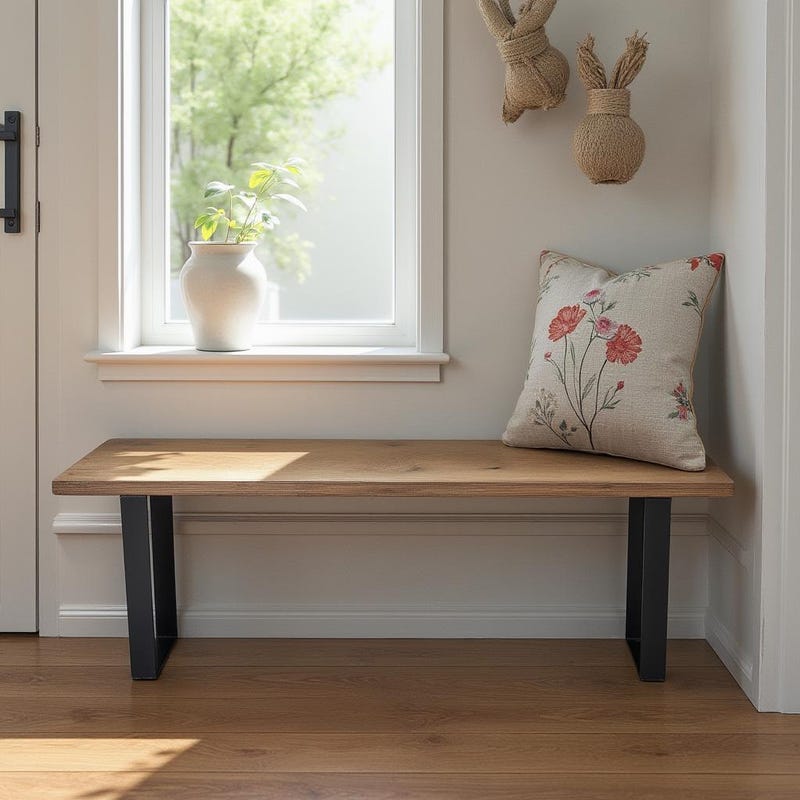 Mcm Entryway Bench - Etsy