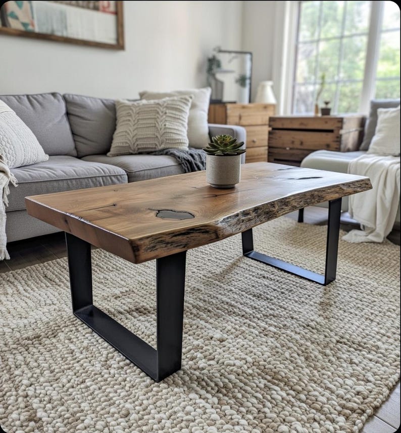 U Shape Metal Table Legs: Flat Bar Steel, American Made (PAIR) - Etsy