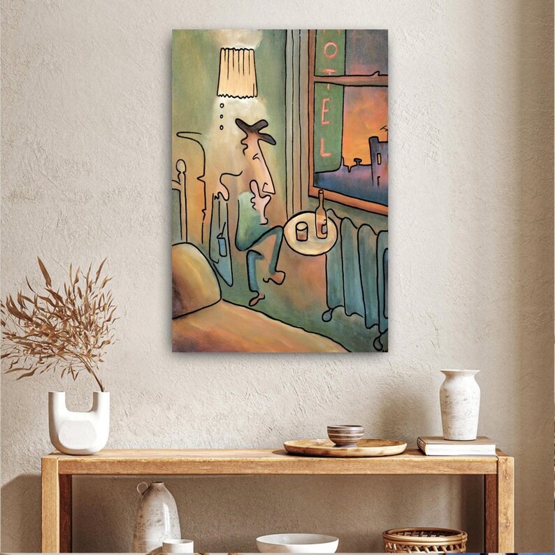 The Thinker Giclee Canvas Print: Gallery Quality Wall Art - Etsy