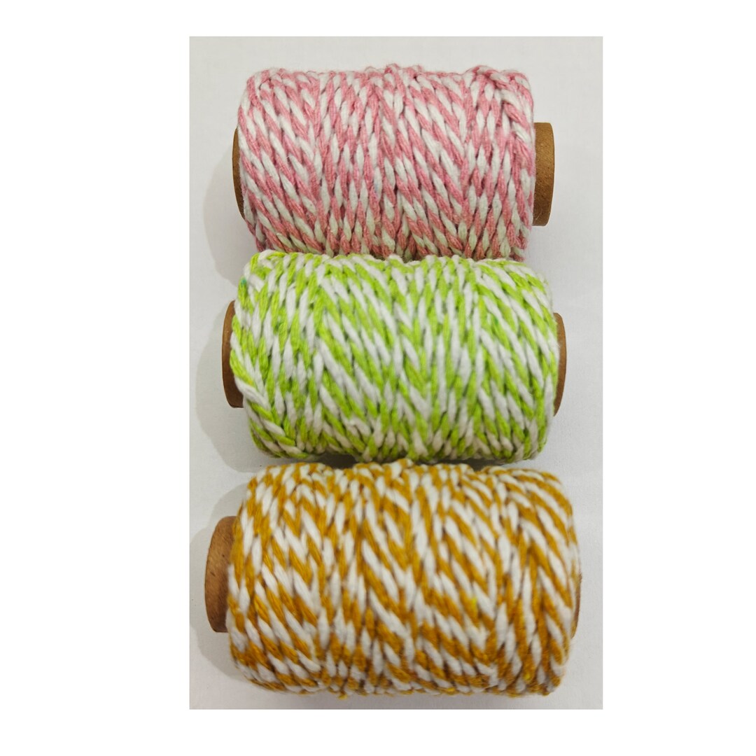 Easter Pastel Colour Cotton Twine Gift Wrapping String Thread for DIY ...