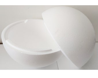 15 20 25 30 CM Hollow Spheres Styrofoam Polystyrene Half Balls for Christmas Craft and Party Decorations Etsy UK