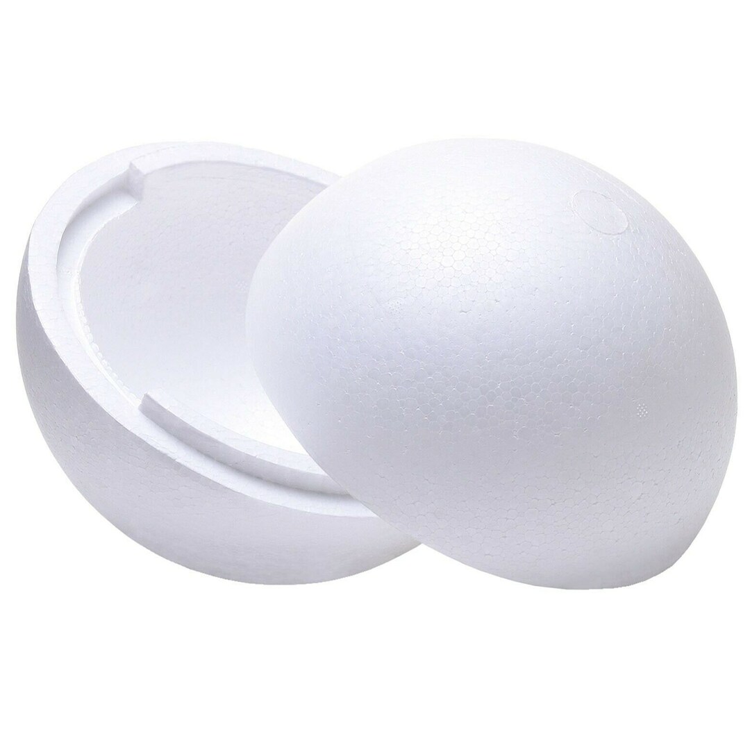 15,20,25,30 CM Hollow Spheres Styrofoam Polystyrene Half Balls for ...
