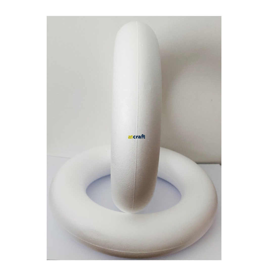 25cm Polystyrene Styrofoam Full Round Ring Pack 2 - Etsy