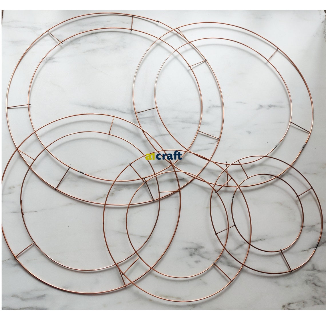 Flat Wire Wreath Making Ring Frame Holly Christmas Craft Moss - Etsy UK