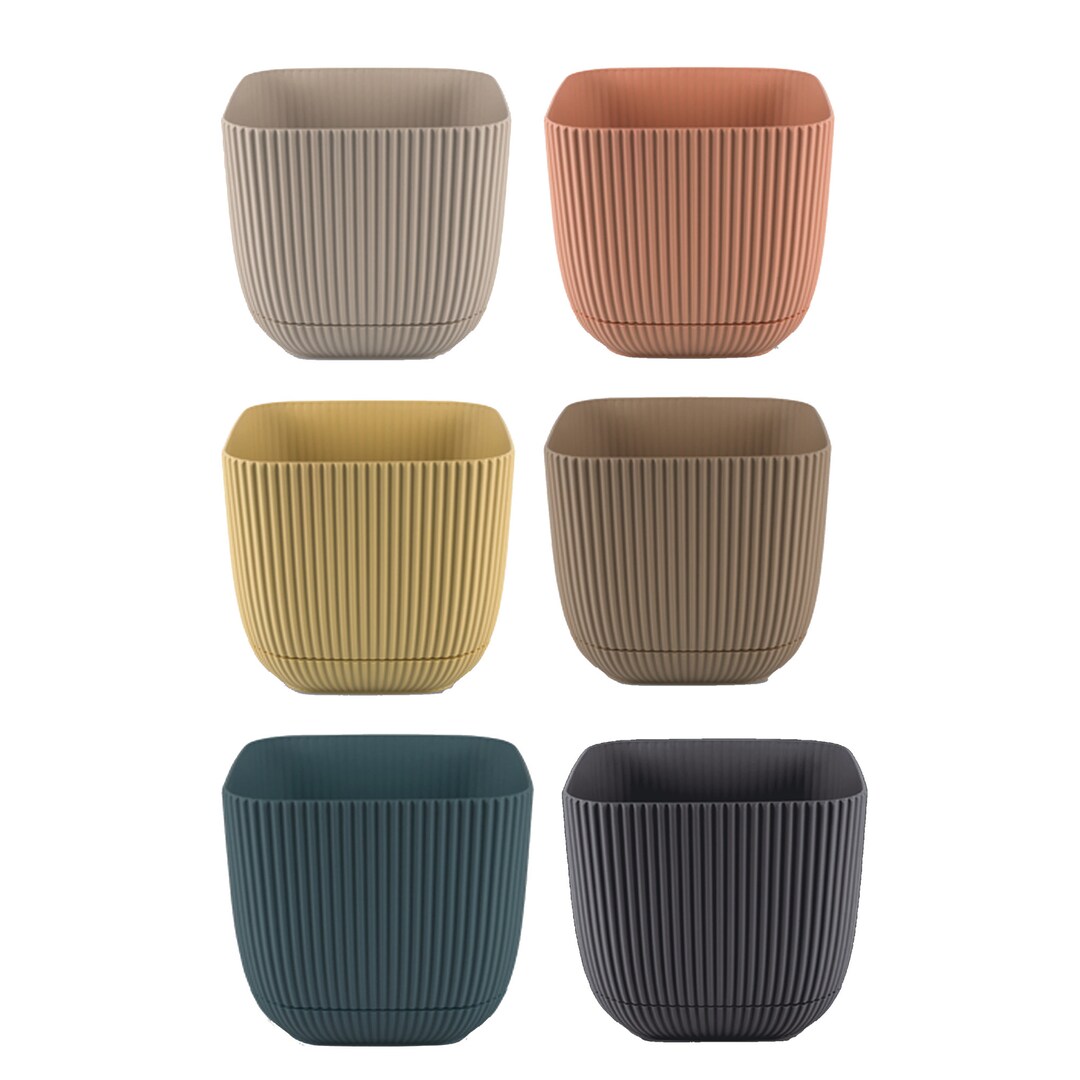 Beautiful Colour Modern Decorative Gardening Pot Square Flower Pot Pack ...