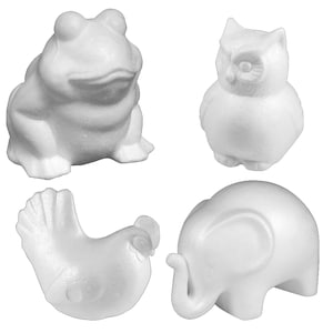 Modelling Polystyrene Animal Shape White Styrofoam Craft - Etsy UK