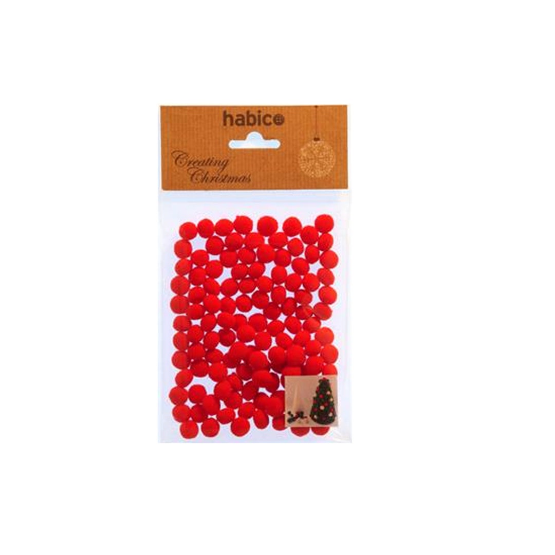 Mini 5mm Christmas Red Pom Pom -pack of 120 - Etsy
