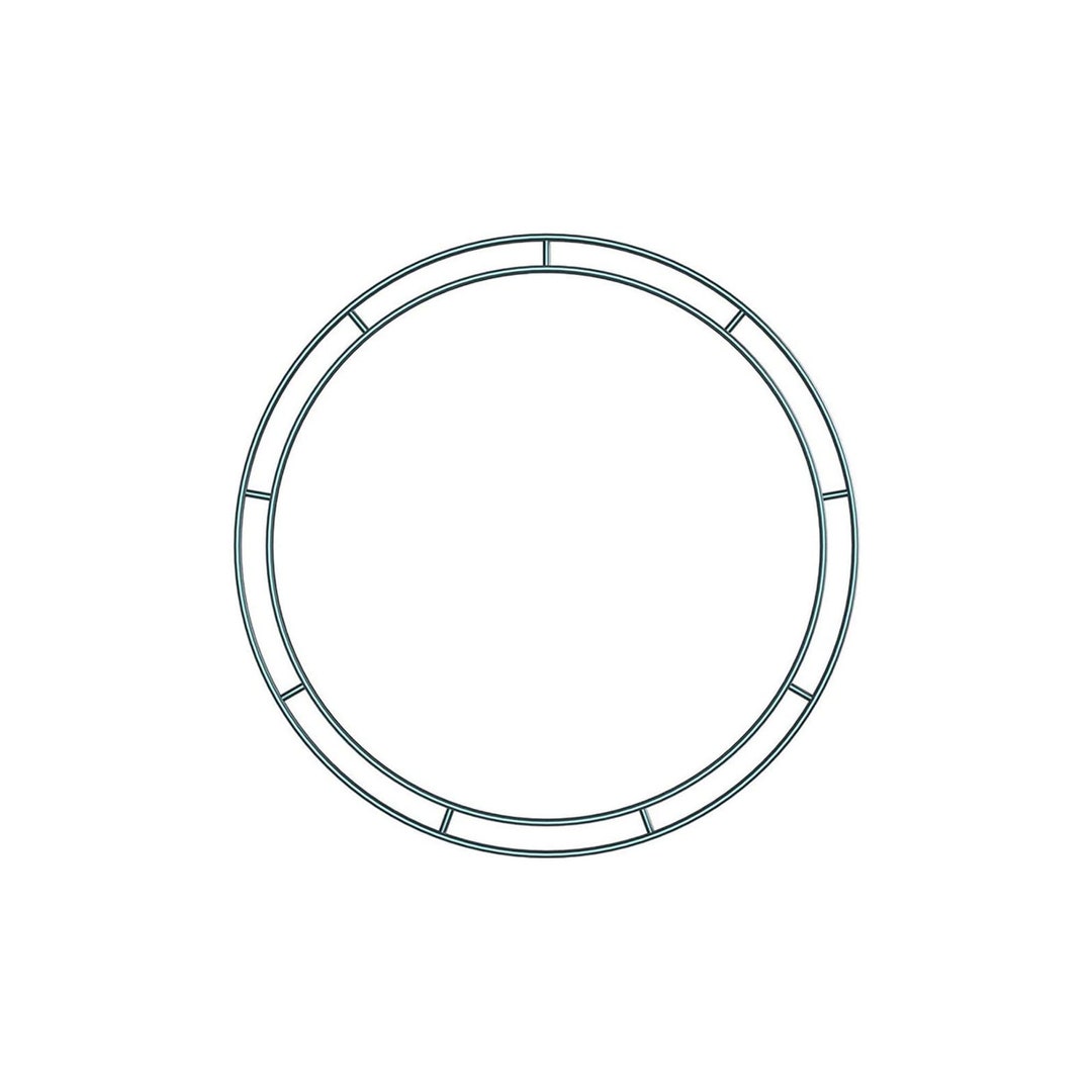 16 Flat Green Two Circle Metal Wire Rings Wreath Frame Christmas ...
