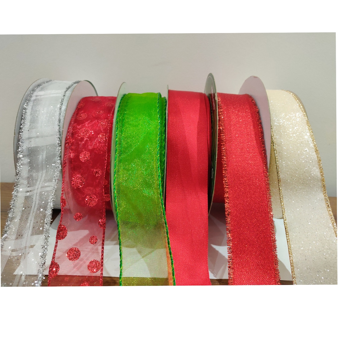 Kirkland Wire Edged Ribbon for Christmas, Wreath Decoration and Wedding ...