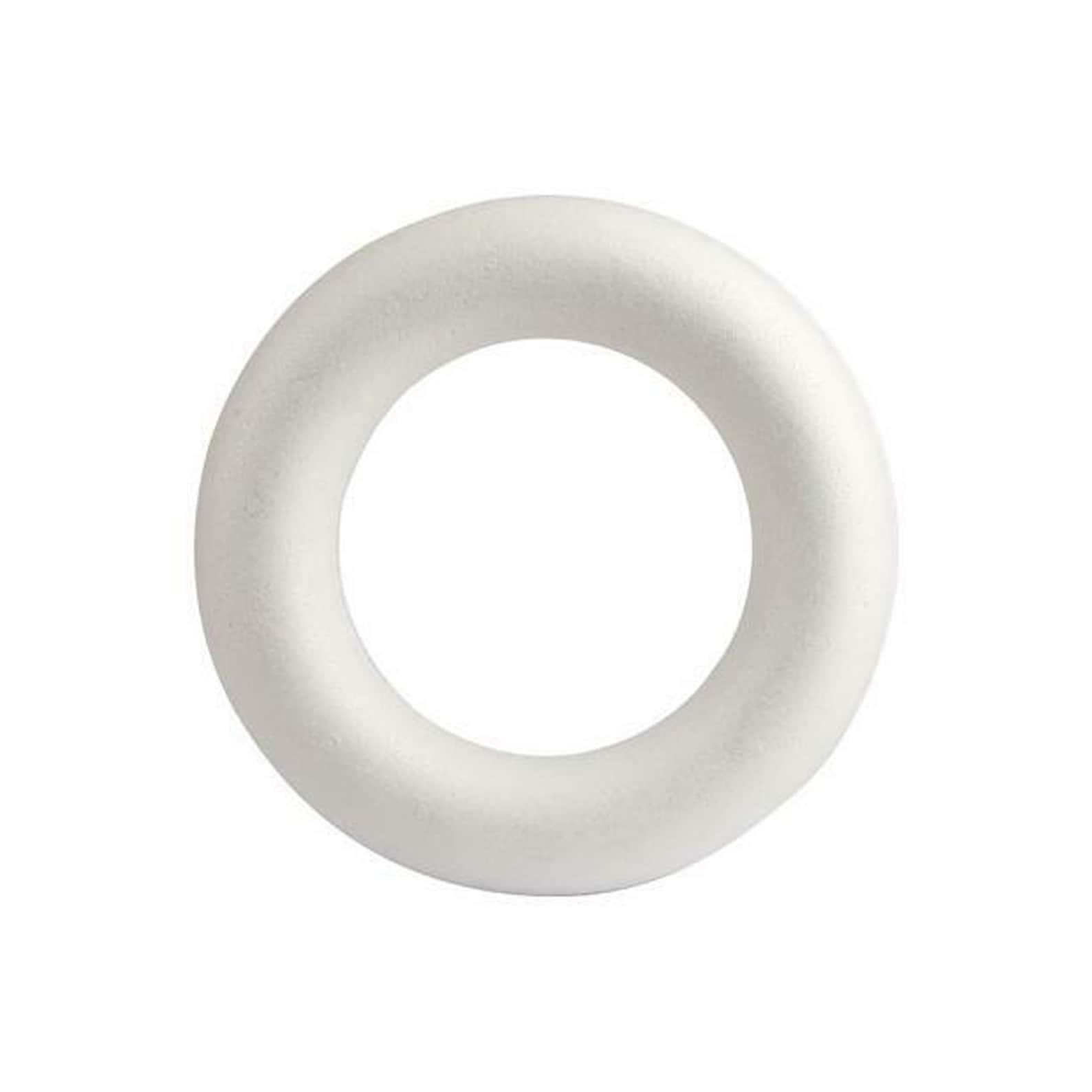 Polystyrene Styrofoam Half Backed Ring for Christmas Wreath, Wedding ...