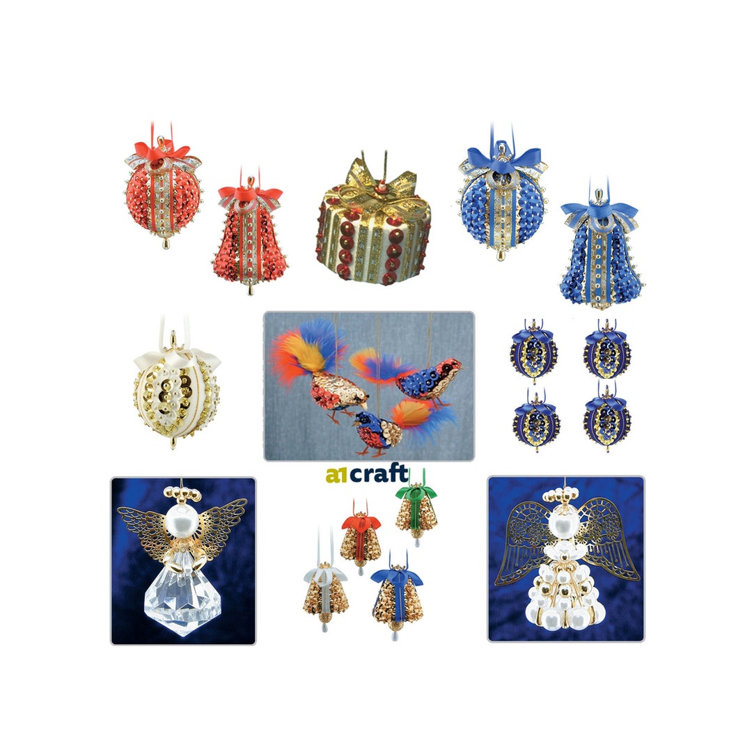 Kits de manualidades para hacer adornos navideños de Pinflair - Etsy España