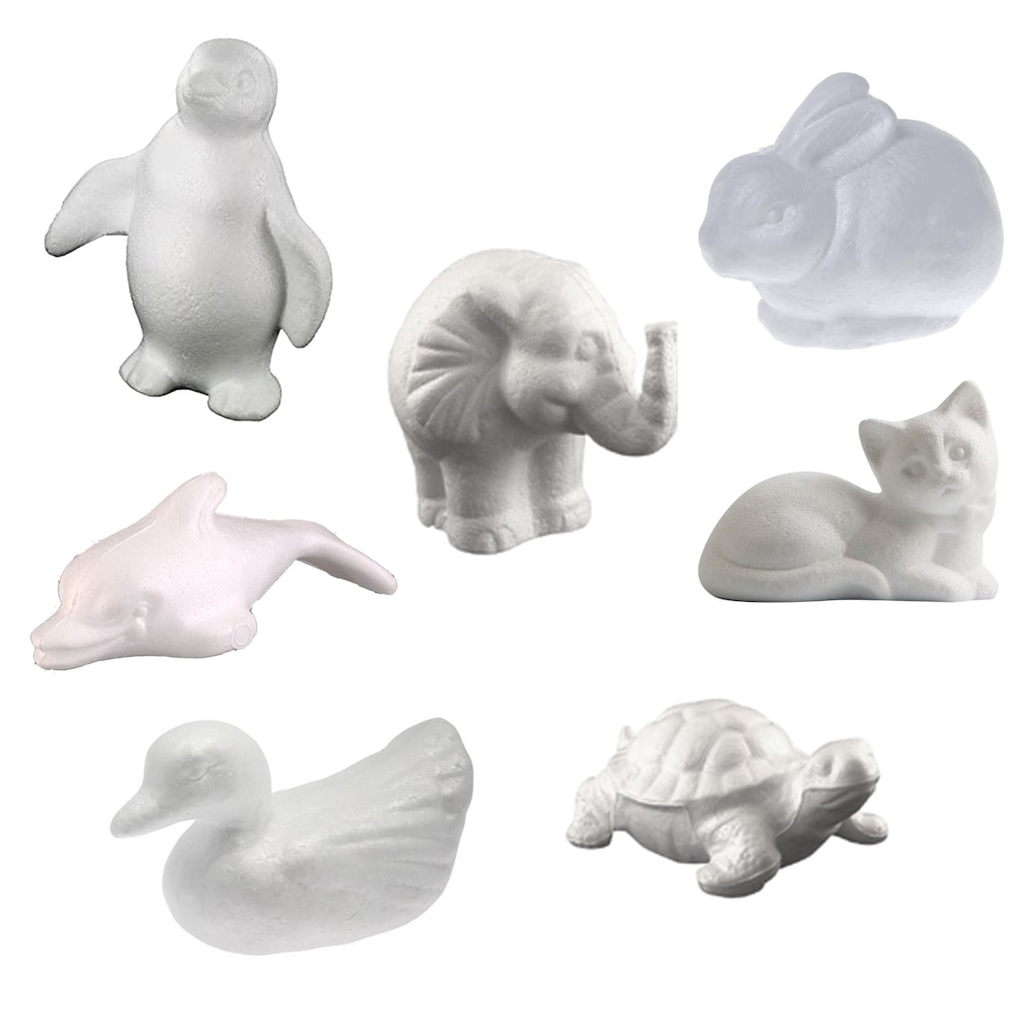 Modelling Polystyrene Animal Shape White Styrofoam Craft | Etsy UK