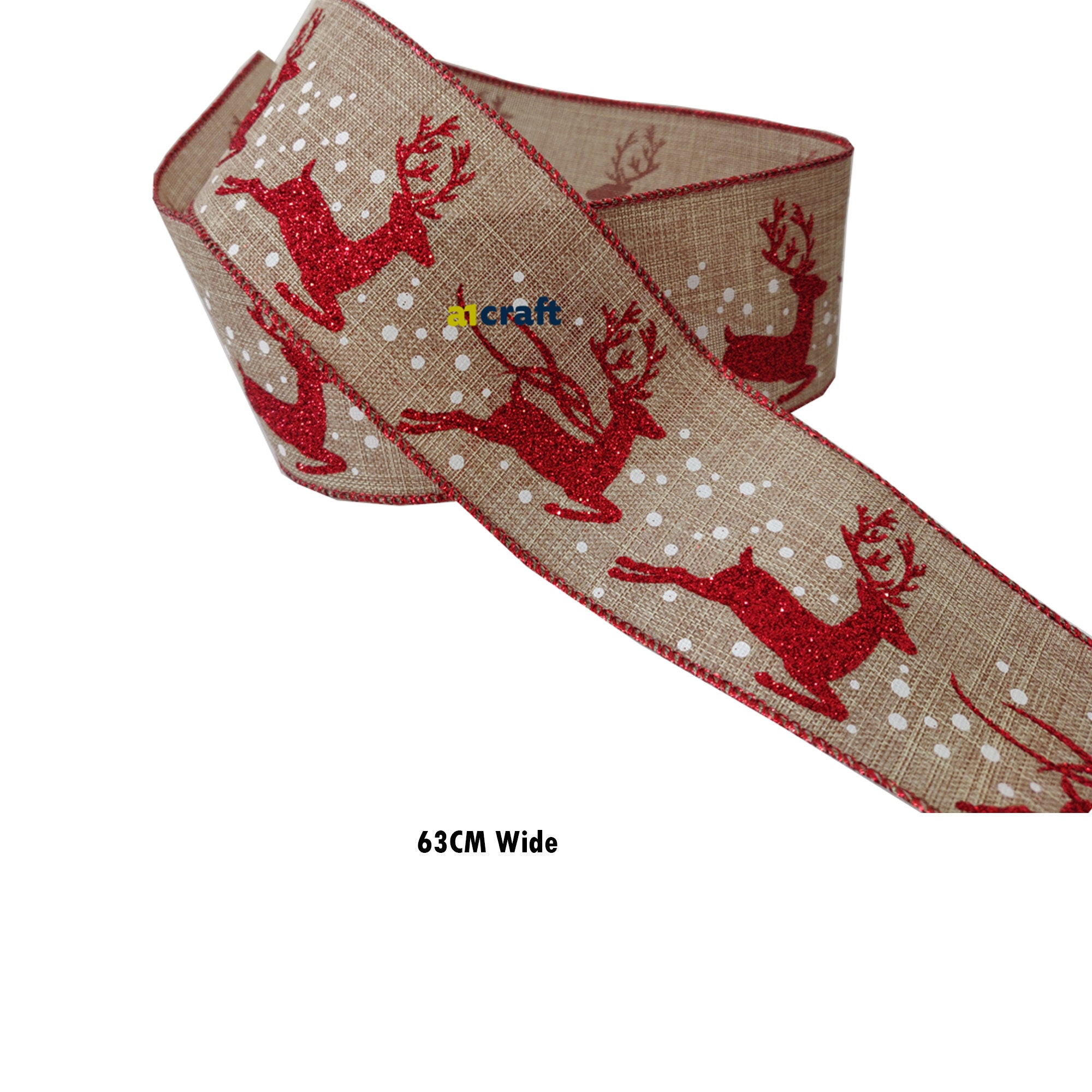 Kirkland Signature Wire Edged Ribbon for Christmas wreath - Etsy UK