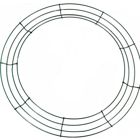 18 Inch Raised Green Wire Wreath Frame for Christmas Wedding - Etsy UK