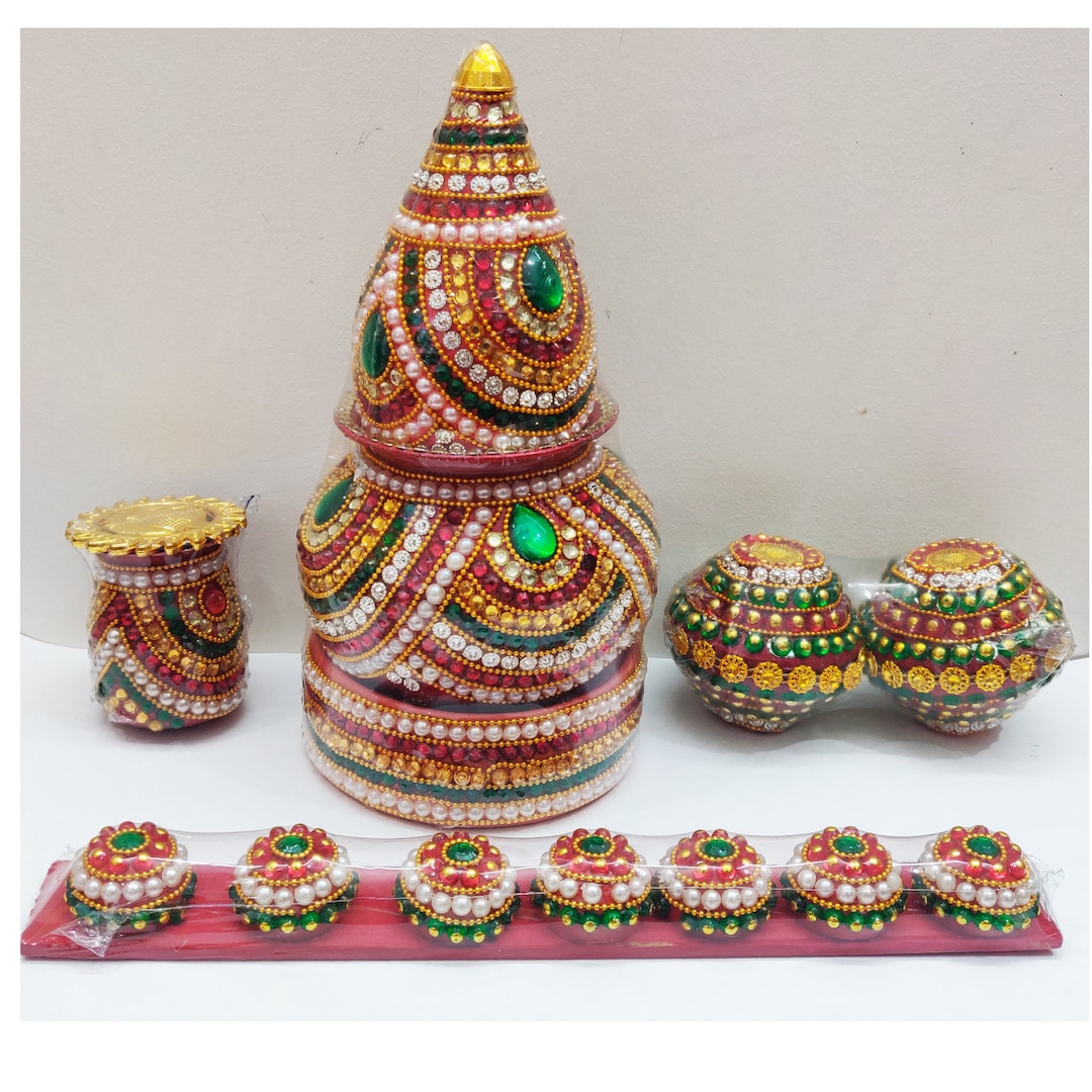 Indian Wedding Gujarati Lagna Ceremony Accessories Mandap Ropan ...