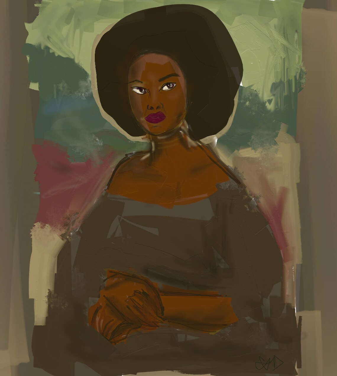 Monae Lisa: a Black Reimagining of the Mona Lisa - Etsy