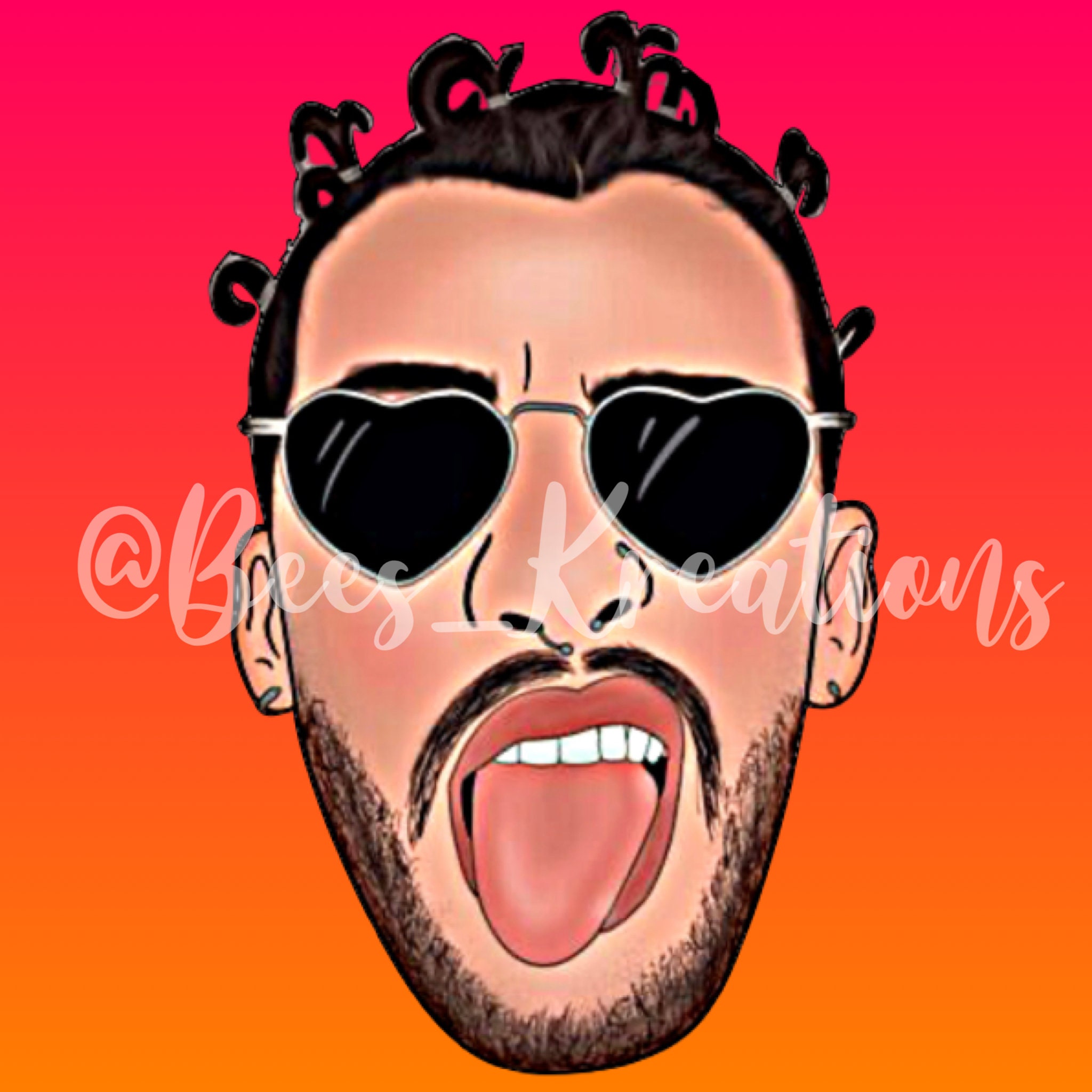 Bad Bunny PNG - Etsy