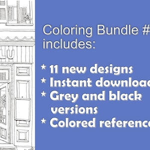 Part 6: Set of 11 Downloadable Coloring Pages of Original Urban Anna ...