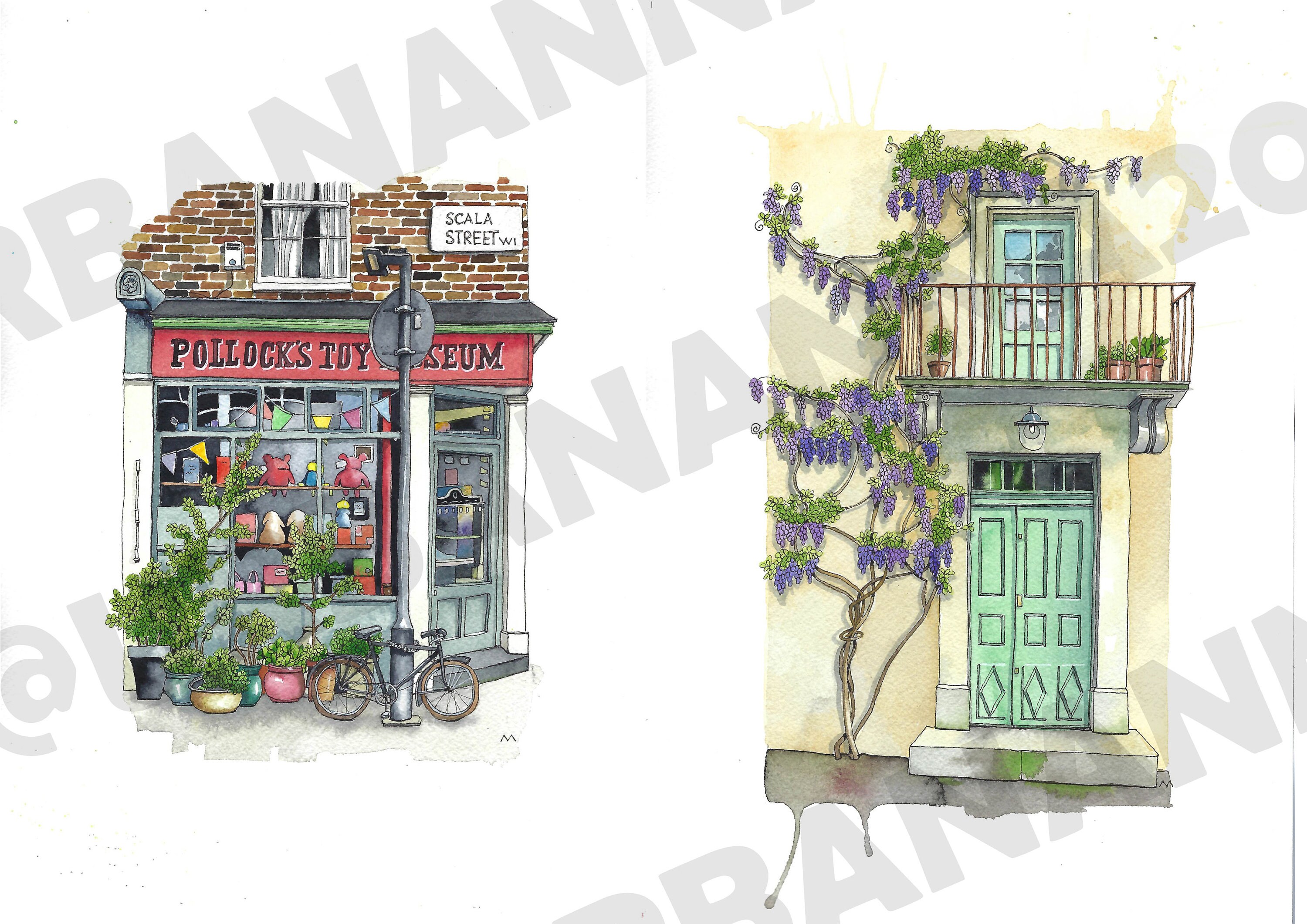 Part 1: Set of 10 Downloadable Coloring Pages of Original Urban Anna ...