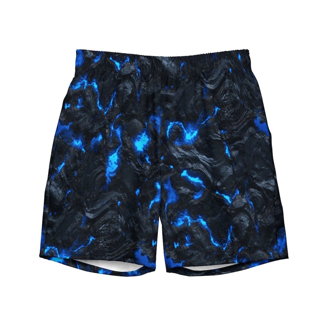 Men's Swim Trunks Swimsuits Bathing Suit - Volcanic Lava Surface, Magma ...
